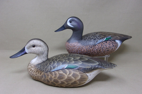 Ken Harris Tom Ferguson Blue Wing Teal Pair 4963 Muddy Water Decoys