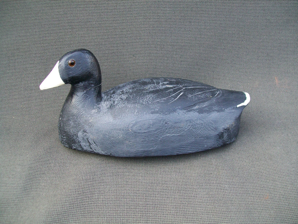 Wisconsin Coot - Original Paint | Small wooden coot decoy - Muddy Water ...