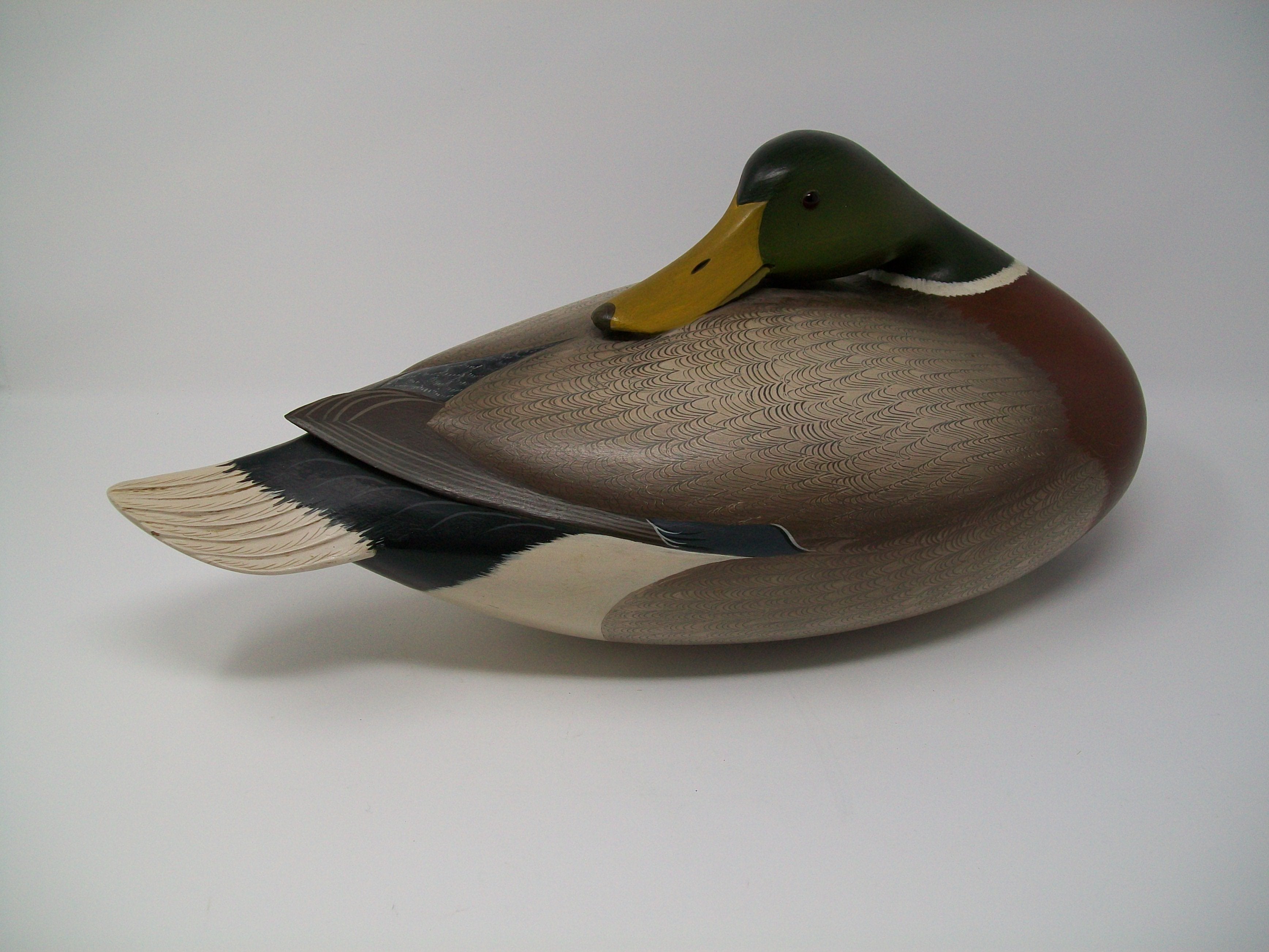 George Strunk Sleeper Mallard, Oversized (#3219) - Muddy Water Decoys